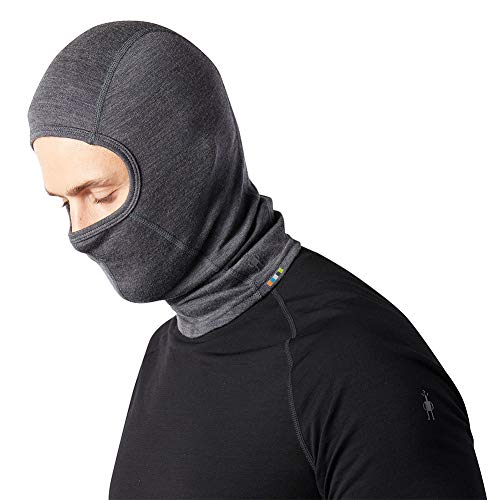 Smartwool Thermal Merino Balaclava | Merino Wool Ski Face Mask For Men and Women, Medium Gray Heather, One Size