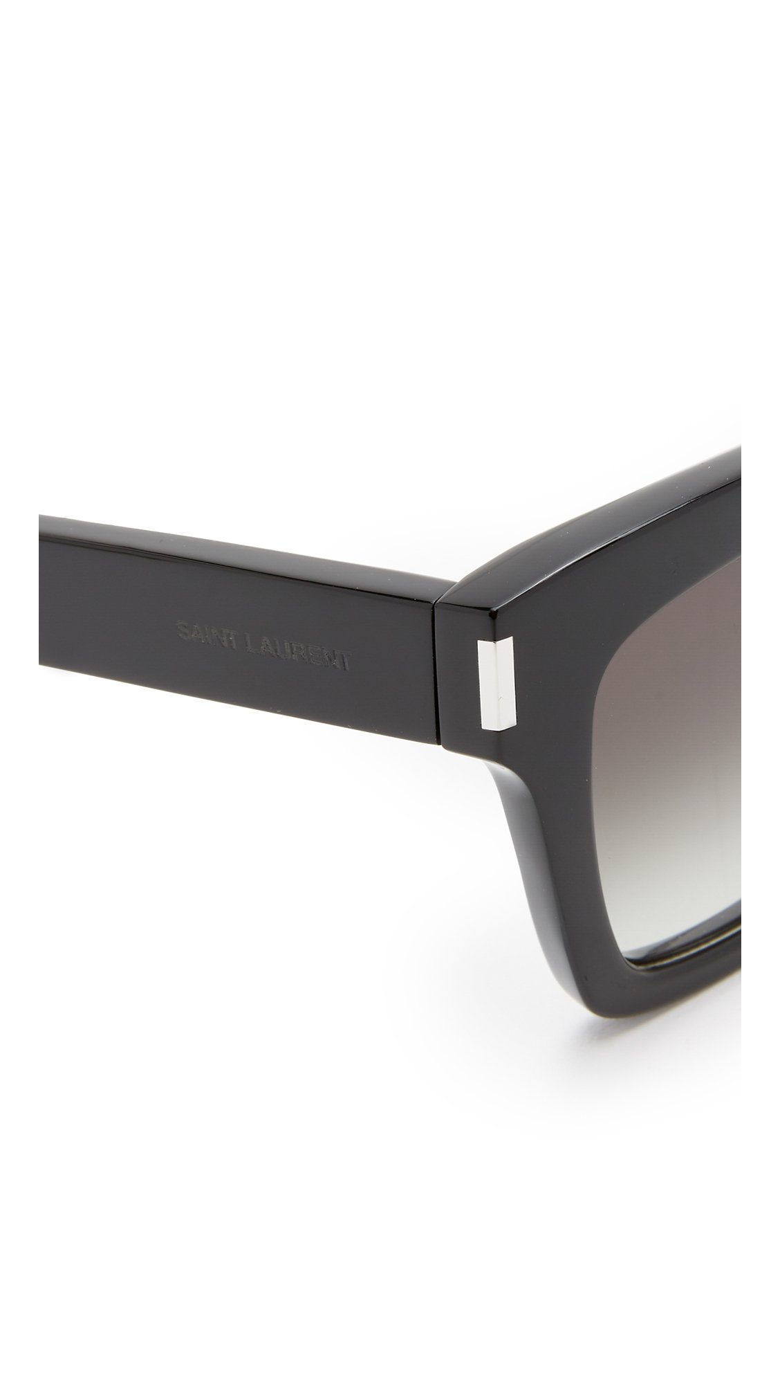 Saint Laurent Women's Bold 1 Black/Grey Gradient