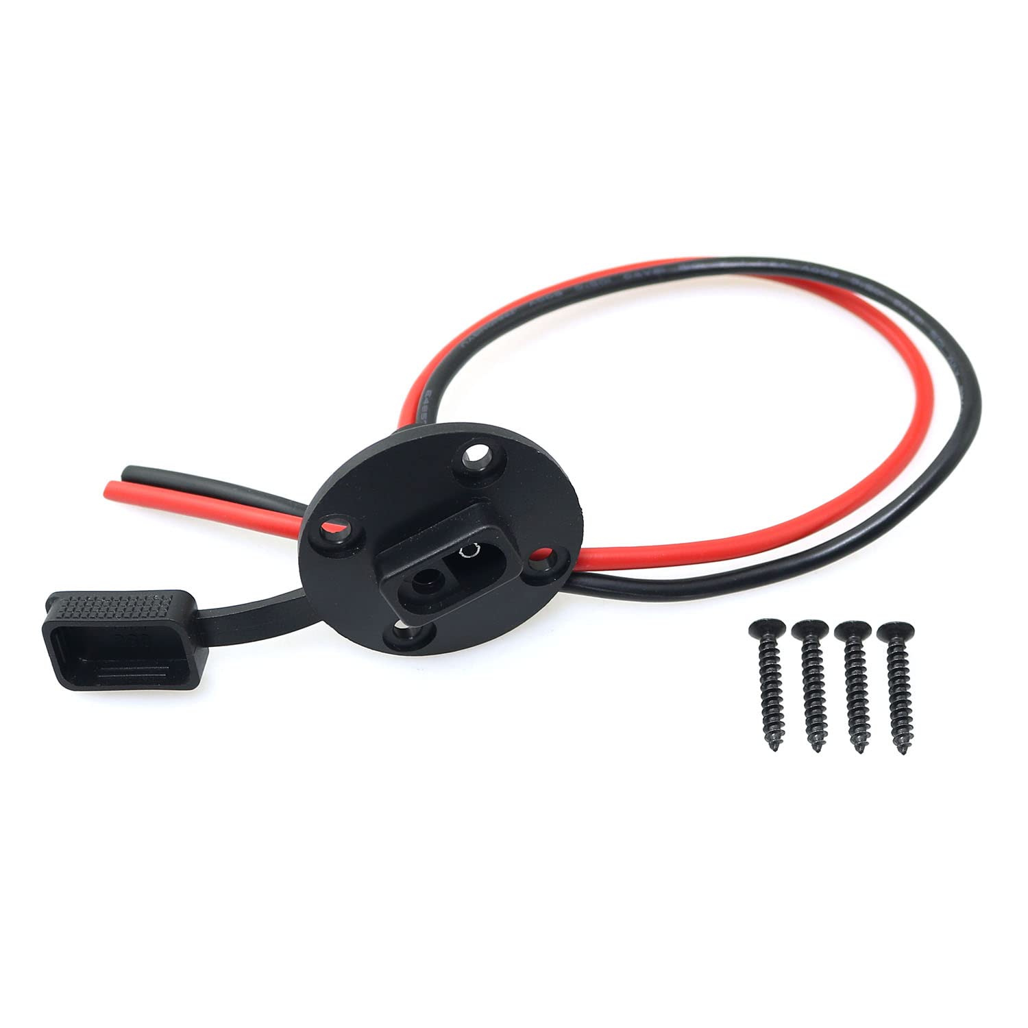 RLECS Solar Weatherproof SAE Socket Sidewall Port 12AWG SAE Cable Connector 30cm