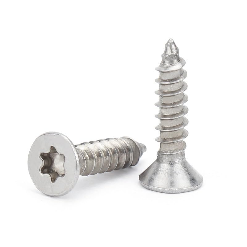 RAKTDA Hexagon Socket Screws 10pcs 304 Stainless Steel Screws Flat Head Hexagon Screws Countersunk Head Self-Tapping Nails Anti-Theft (Size : M5*12)