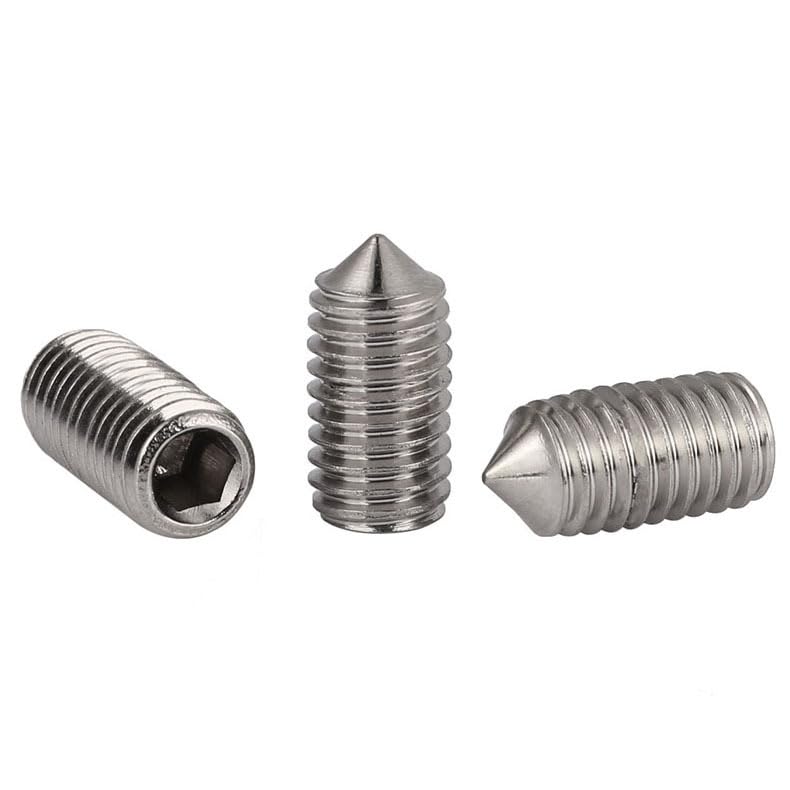 RAKTDA Hexagon Socket Screws 10pcs 304 Stainless Steel Machine Meter Set Screw Hexagonal Headless Screw Screw top Screw (Size : M5*12)