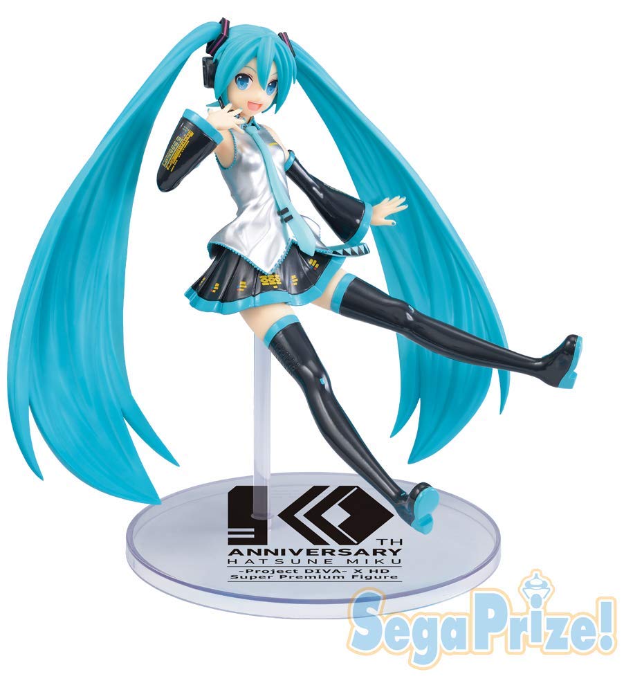 Sega Project Diva X HD Hatsune Miku 10th Anniversary Super Premium Action Figure, 7.5"