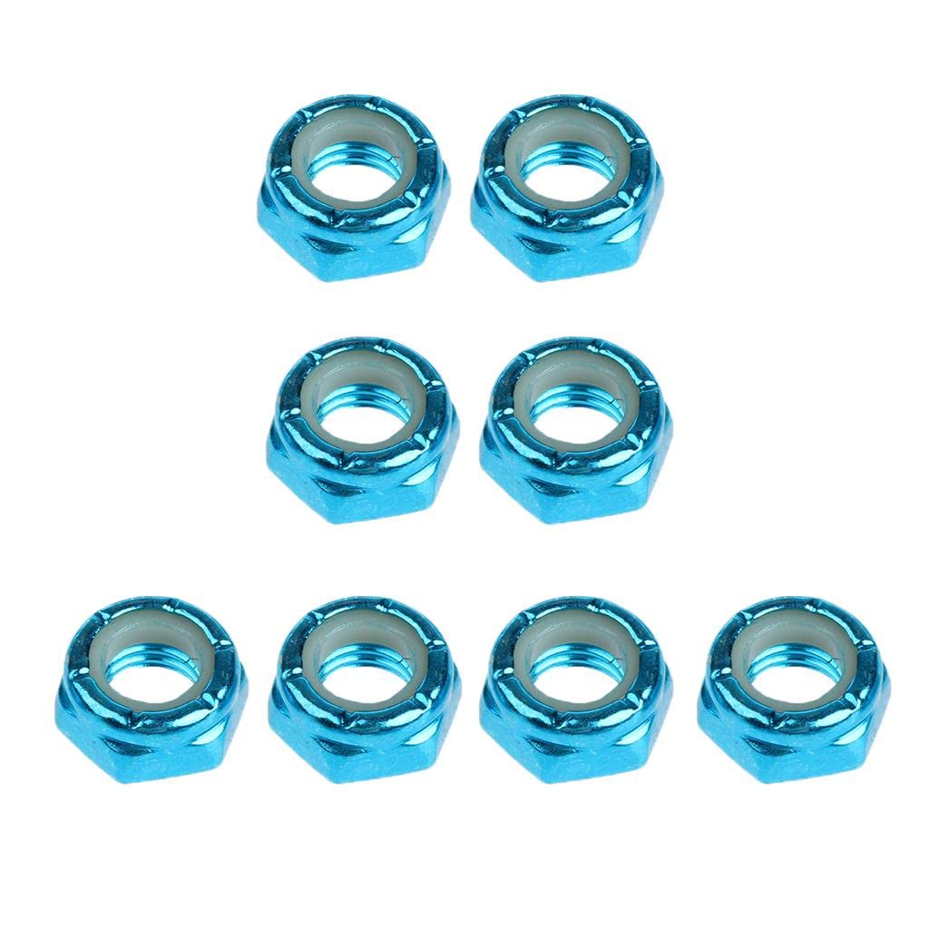 SM SunniMix Set Of 24 Skateboard Truck Wheel Axle Screw Nuts