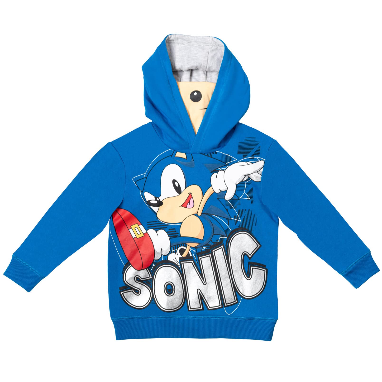 SEGA Sonic The Hedgehog Little Boys Pullover Hoodie Blue 7-8