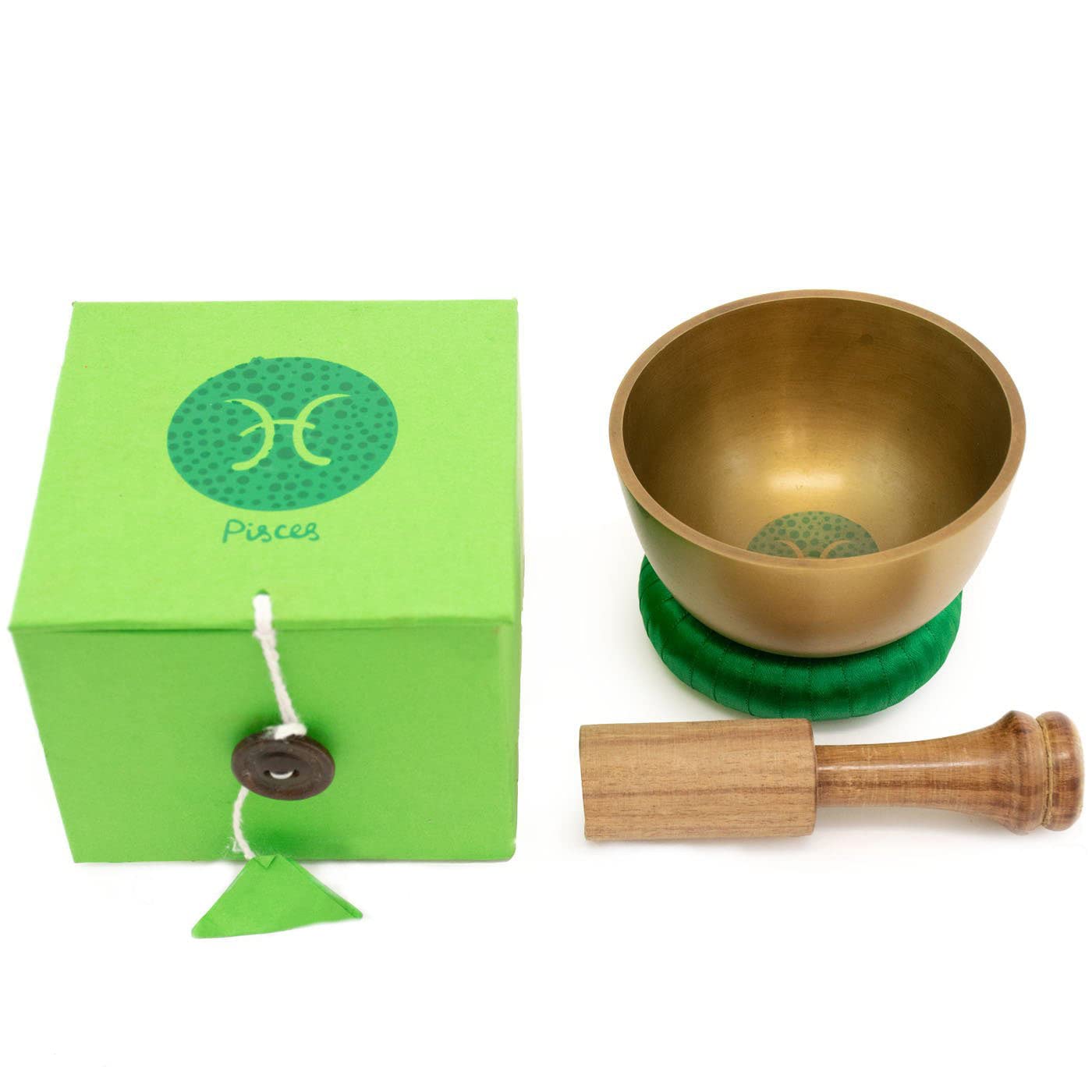 The Twelve - Astrological Gifts - Zodiac Singing Bowls - Pisces/Includes Bowl, Striker, Pillow, & Decorative Gift Box/Designed with Images of the Twelve Zodiac Signs