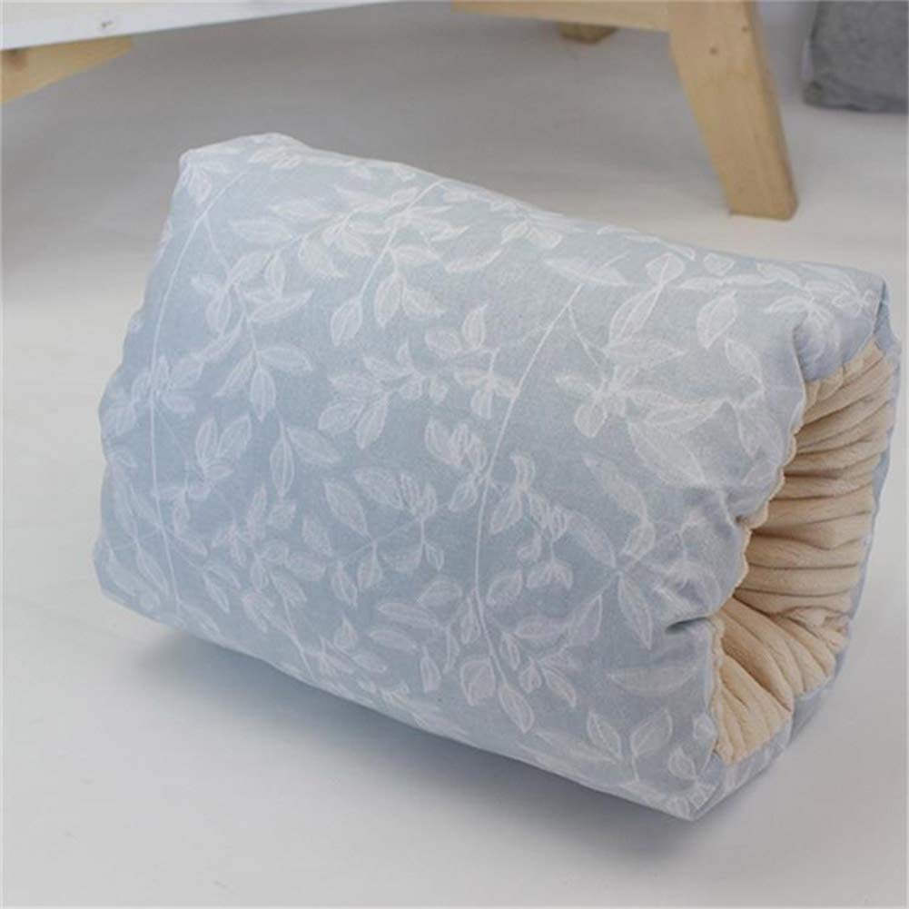 XuBa Baby Cotton Nursing Arm Pillow Breastfeeding Washable Arm Pillow Cushion Gray Small Leaves