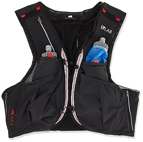 Salomon S/Lab Sense Ultra 8 Set, Black/Racing Red, X-Large