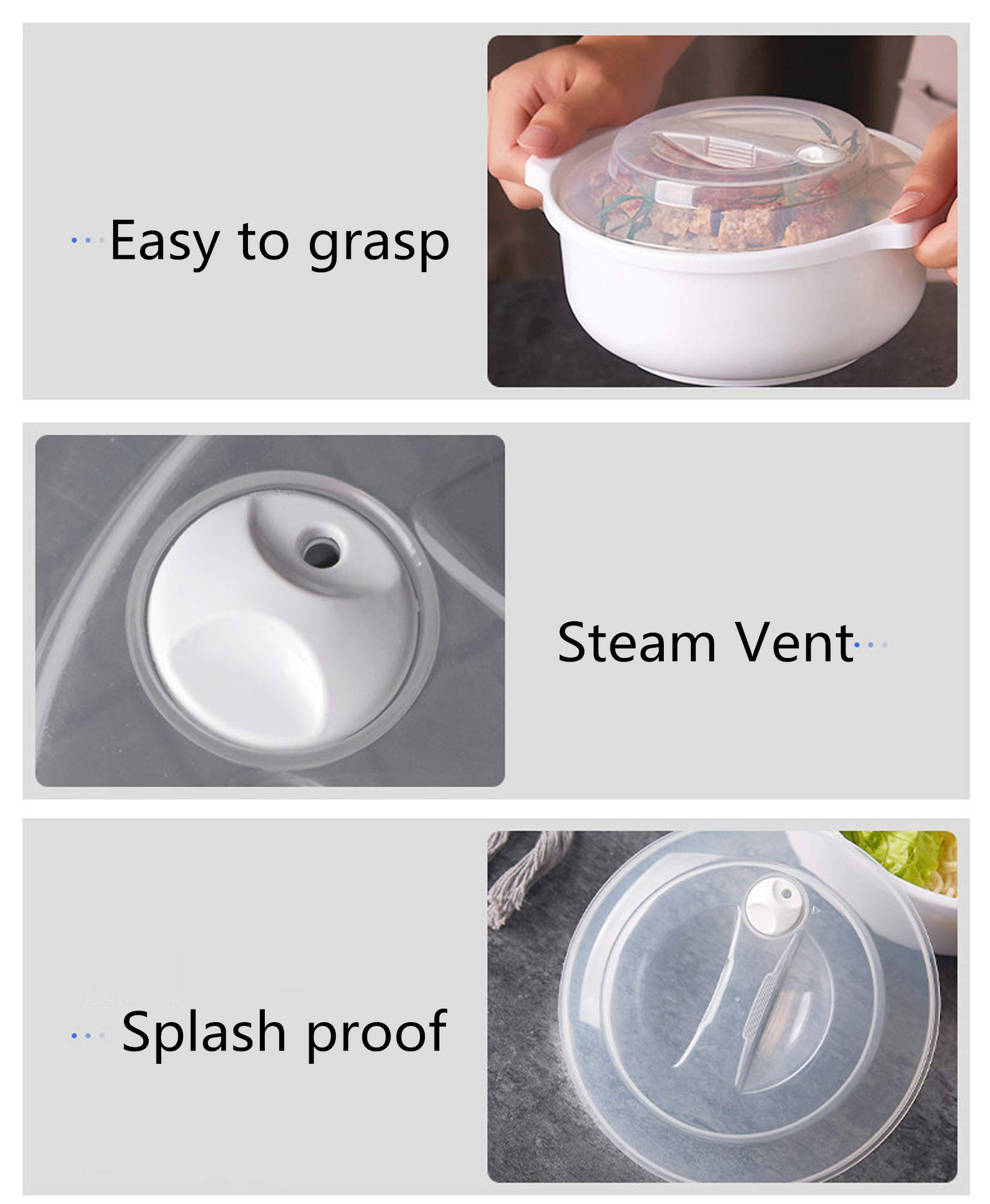 Zdesign Large Microwave Ramen Cooker Noodle or Soup Bowl Easy Mac Perfect for Breakfast, College Dorm Essentials for Boys Girls,Office, Dishwasher-Safe, BPA-Free