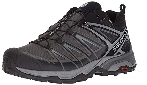 Salomon X Ultra 3 Gore-TEX Hiking Shoes for Men, Black/Magnet/Quiet Shade, 10.5