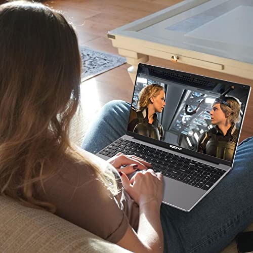 Ruzava 15.6 Inch Laptop Computer, 6GB+128GB SSD, Win 10 Laptop, Celeron J4105 1.5Ghz Processor Notebook, 1920x1080 IPS Display, 2.4G+5G WiFi, BT4.2, Numpad, Fast Charge,WOZIFAN Gray