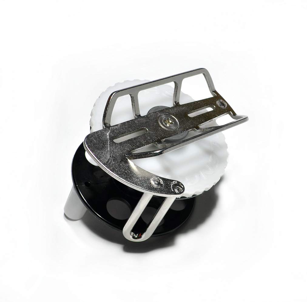 Spearfishing Speargun Reel Stanless Steel -Plastik With Side Exit Line (black-white)