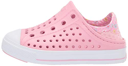 Skechers Girl's Foamies Guzman Steps - Sun Princess sneaker, Light Pink, 6 Little Kid