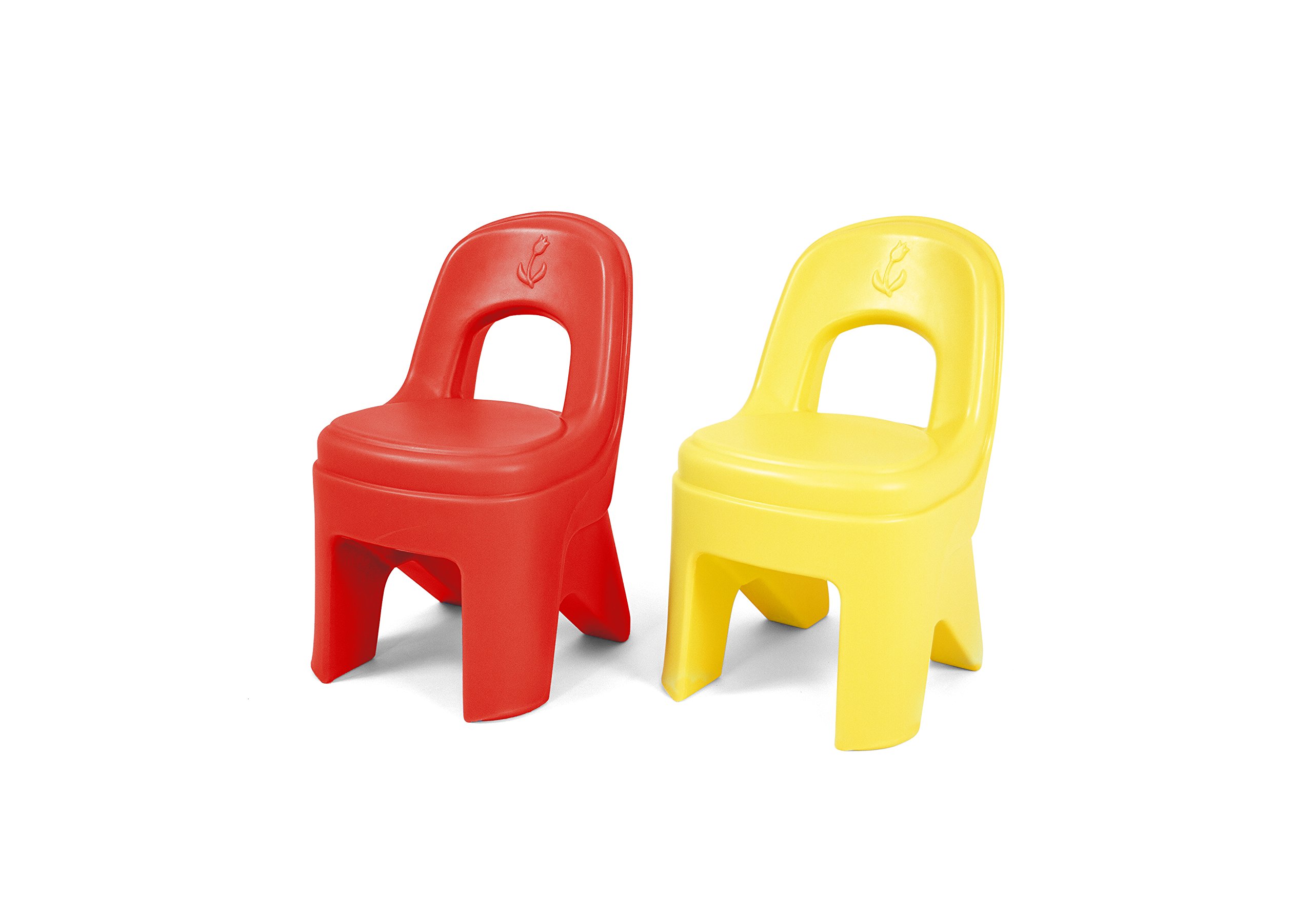 Simplay3 Play Around Kids Chair, 2-Pack of Toddler Chairs for Play Table - Blue and Lime Green, Made in USA
