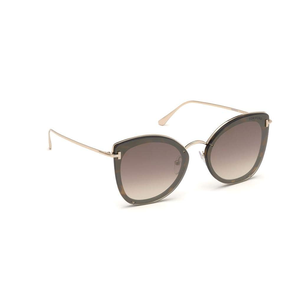 Tom Ford FT0657 52G Dark Havana Charlotte Cats Eyes Sunglasses Lens Category 3, 62-15-145