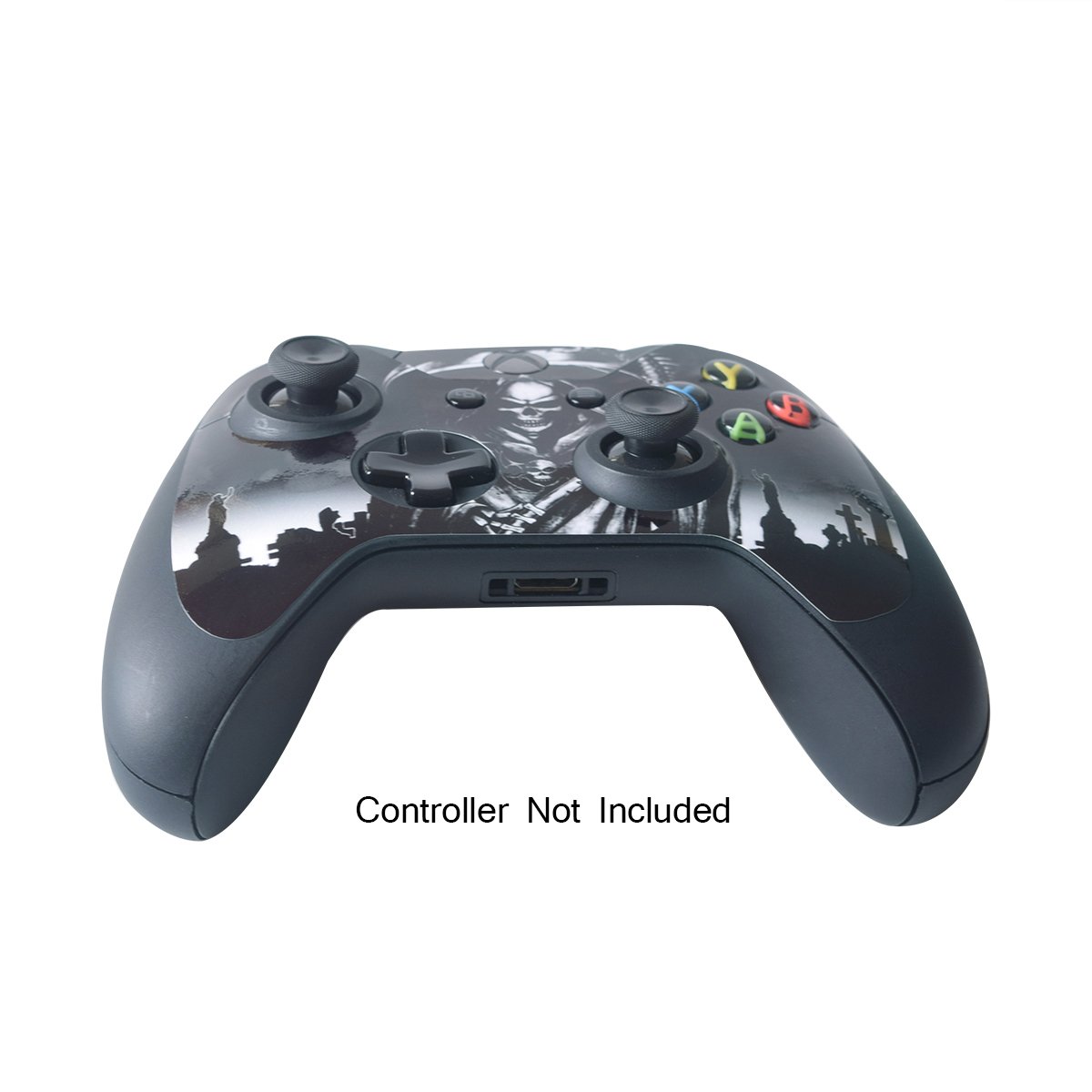 Skins Stickers for Xbox One Games Controller - Custom Orginal Xbox 1 Remote Controller Wired Wireless Protective Decals Covers Protector Accessories - Reaper Black