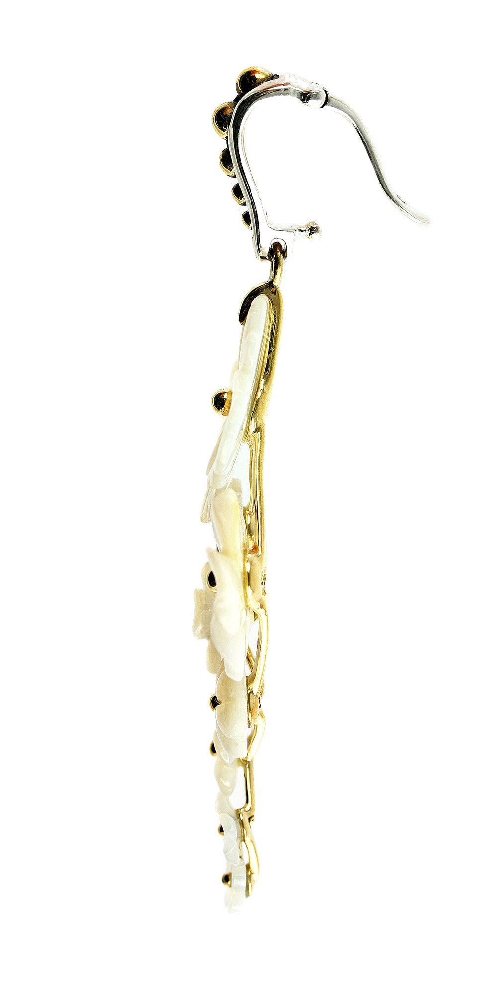 Sterling Silver Mother of Pearl w/Bronze Pendant Enhancer