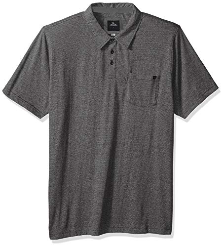 Rip Curl Men's All in Polo, Charcoal, M