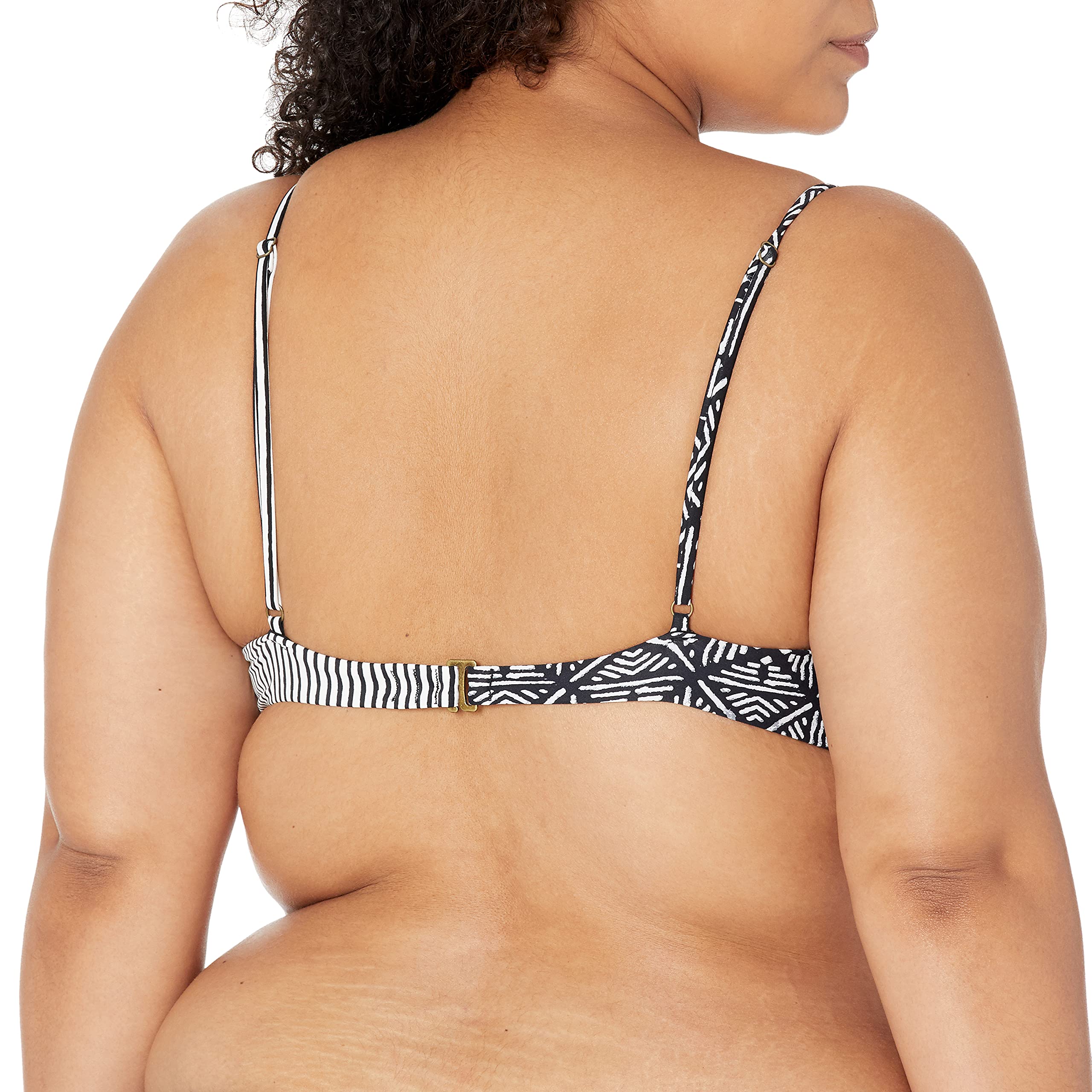 Rip Curl Women's Standard Coast Bralette Bikini Top, Black, XL