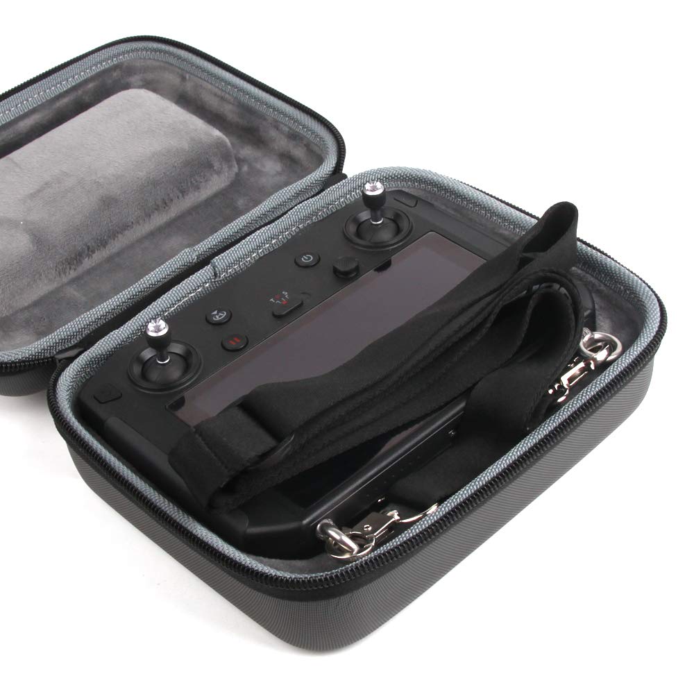 Rantow Mavic 2 Remote Controller Storage Case Hand Bag - Waterproof Hard Shell Carrying Box Compatible with DJI Mavic 2 PRO & Zoom Drone Smart Controller Accessories - w/Padded Foam Screen Protection