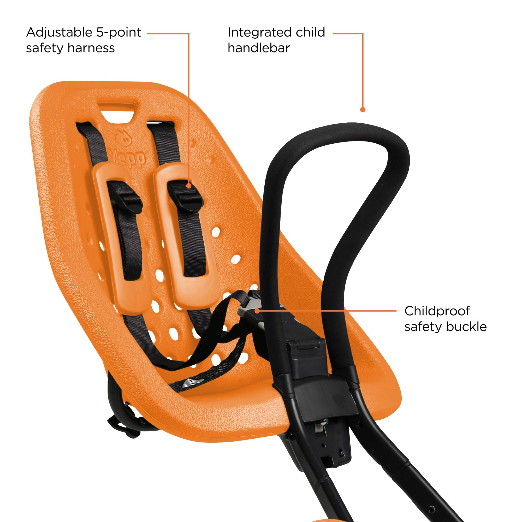 Thule Yepp Mini Bicycle Child Seat, Orange