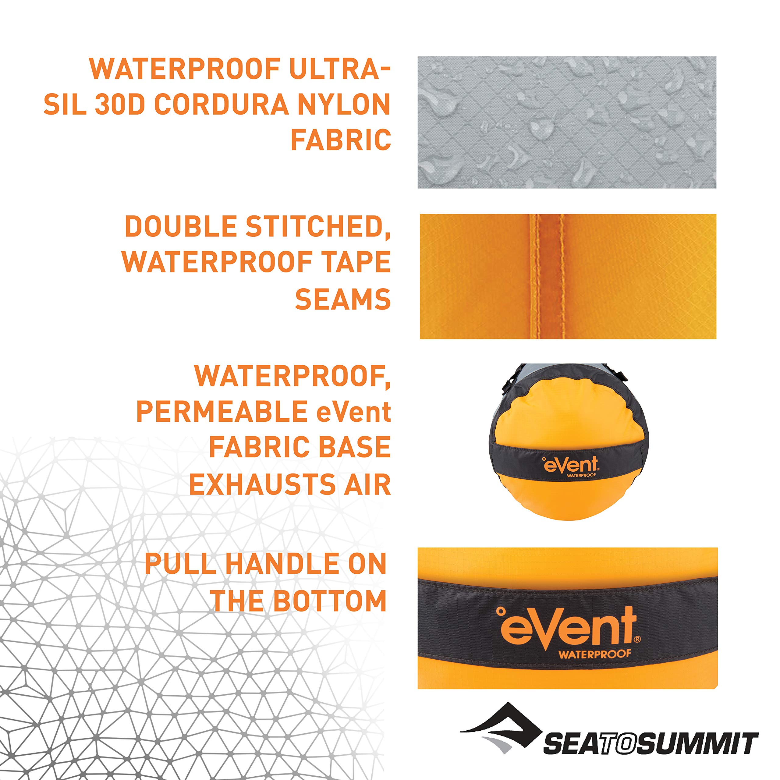 Sea to Summit Ultra-SIL Compression Dry Sack, Ultralight Dry Bag, XX-Small / 3.3 Liter