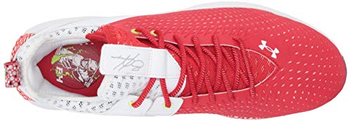 Under Armour Mens Harper 5 Low St Baseball Shoe, Red (600 White, 8 US