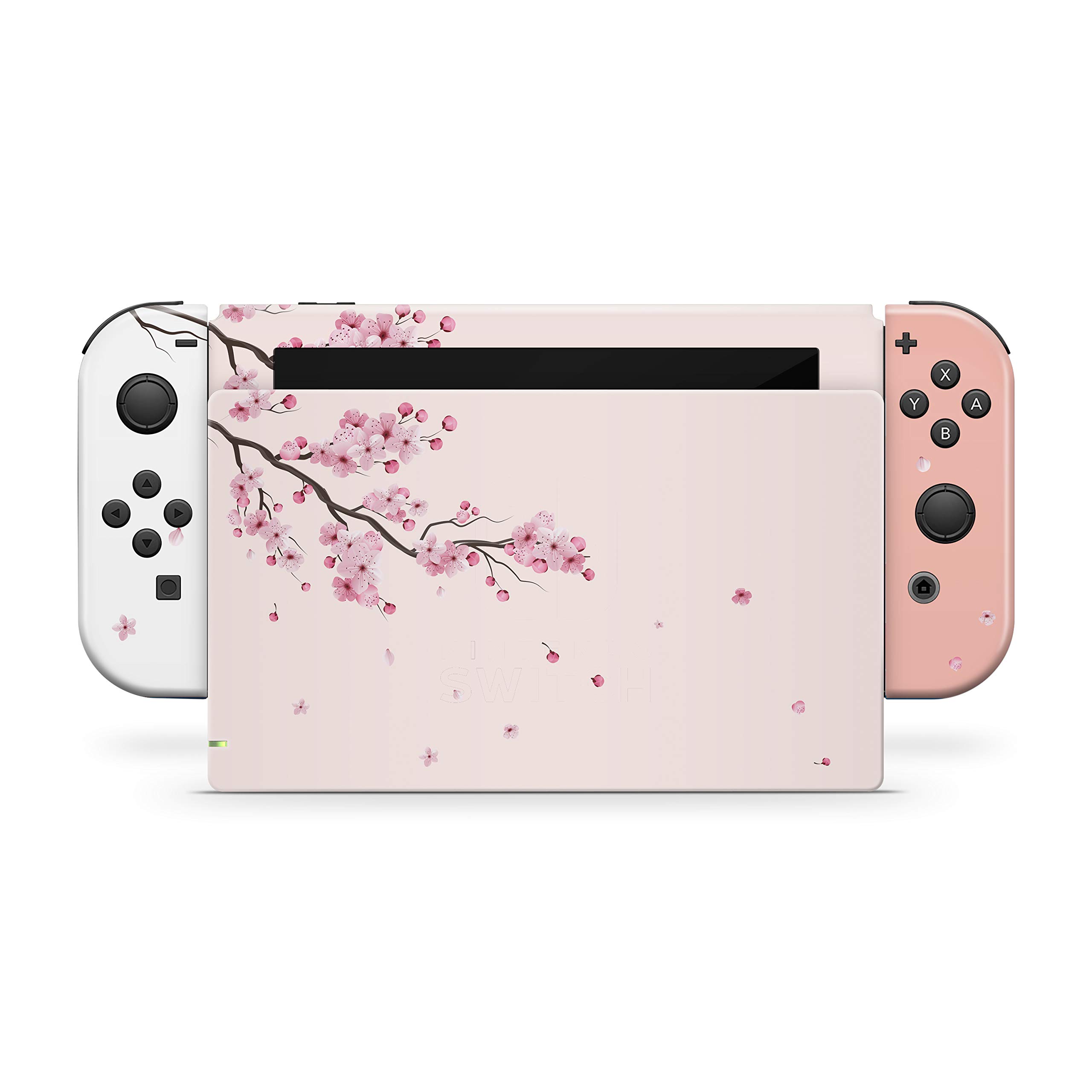 Tacky design sakura skin Compatible with Nintendo Switch Skins Decal, Nintendo Switch Stickers Vinyl 3m Flowres Switch, Blossom switch Full wrap cover