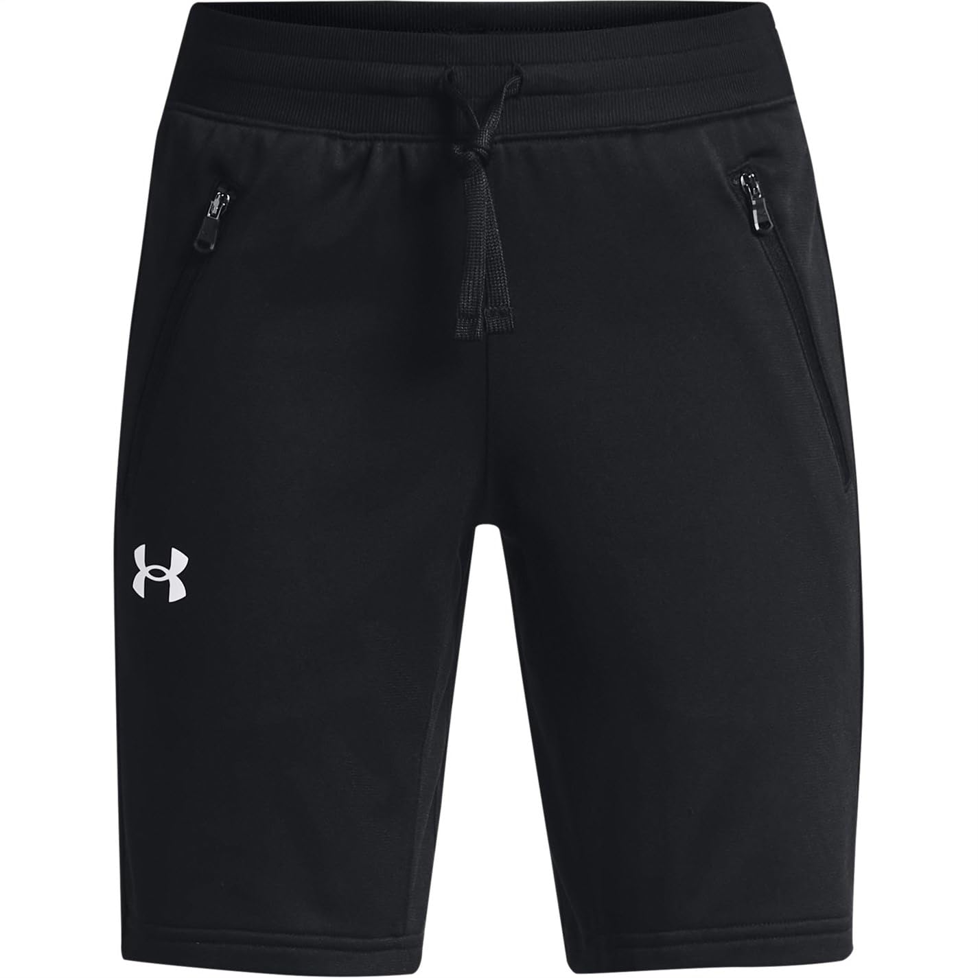 Under Armour Boys UA Pennant Shorts (as1, Alpha, l, Regular, Black/White-001)