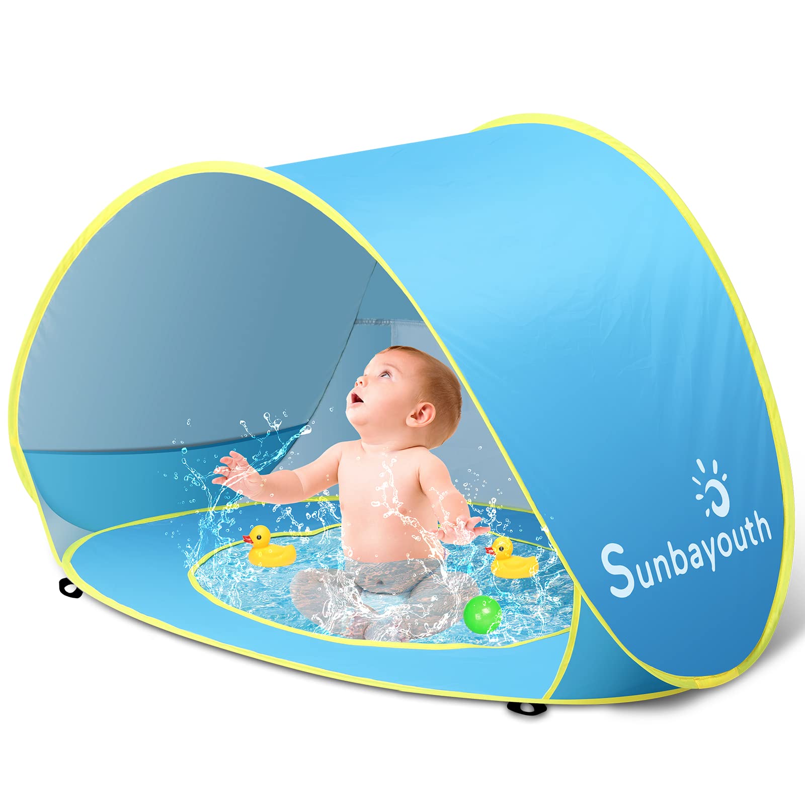 Sunba Youth Baby Pool Tent, UV Protection Infant Pop Up Sun Shelters Shade