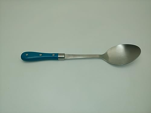 The Pioneer Woman Basting Spoon Large Stainless Steel Teal Handle 14" Long