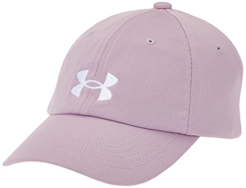 Under Armour Girls' Play Up Hat, Mauve Pink (698)/White, One Size Fits Most