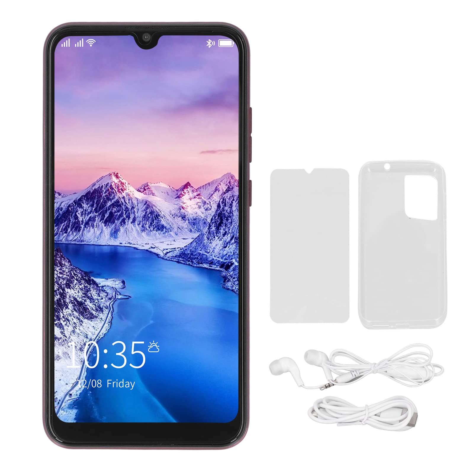 S22+ Ultra 6.26in Unlocked Smartphone, Face ID HD Full Screen Unlocked Cell Phone, 4GB ROM 64GB RAM , for Android 10, 5MP 8MP Cameras, 2800mAh, Dual SIM Mobile Phone Support WiFi BT FM(Rose Gold)