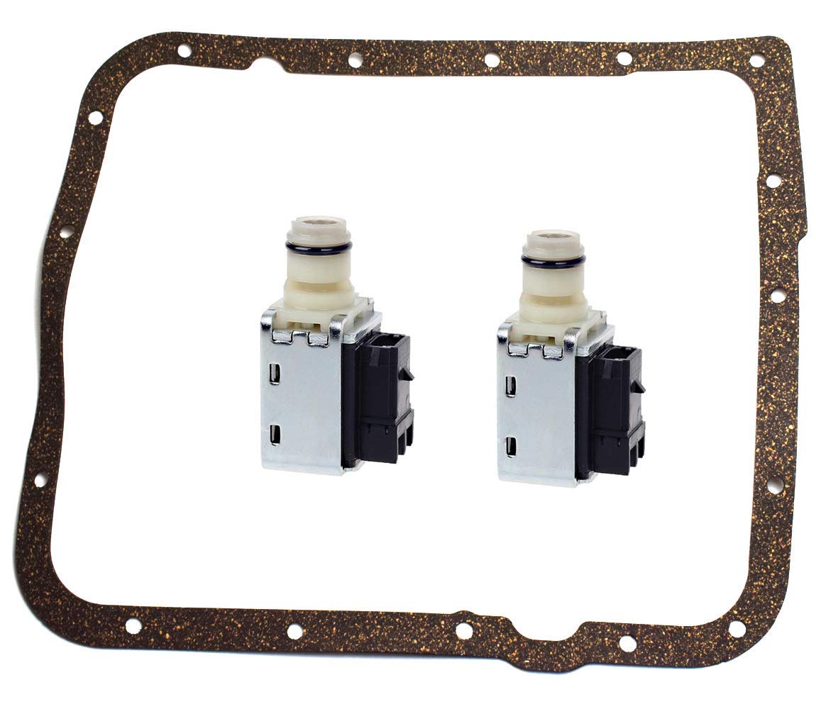 TOPEMAI 4L60E Shift Solenoid and 4L60E Transmission Filter Gasket kit Compatible with Cadillac Buick Blazer Astro Replace 24230298 24208576
