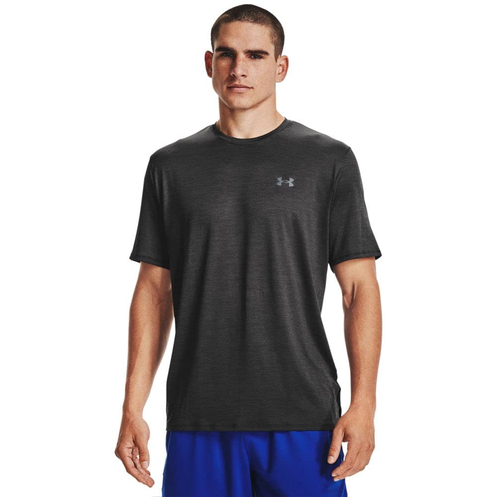 Under Armour mens Training Vent 2.0 Short-Sleeve T-Shirt , Black (001)/Pitch Gray , Medium
