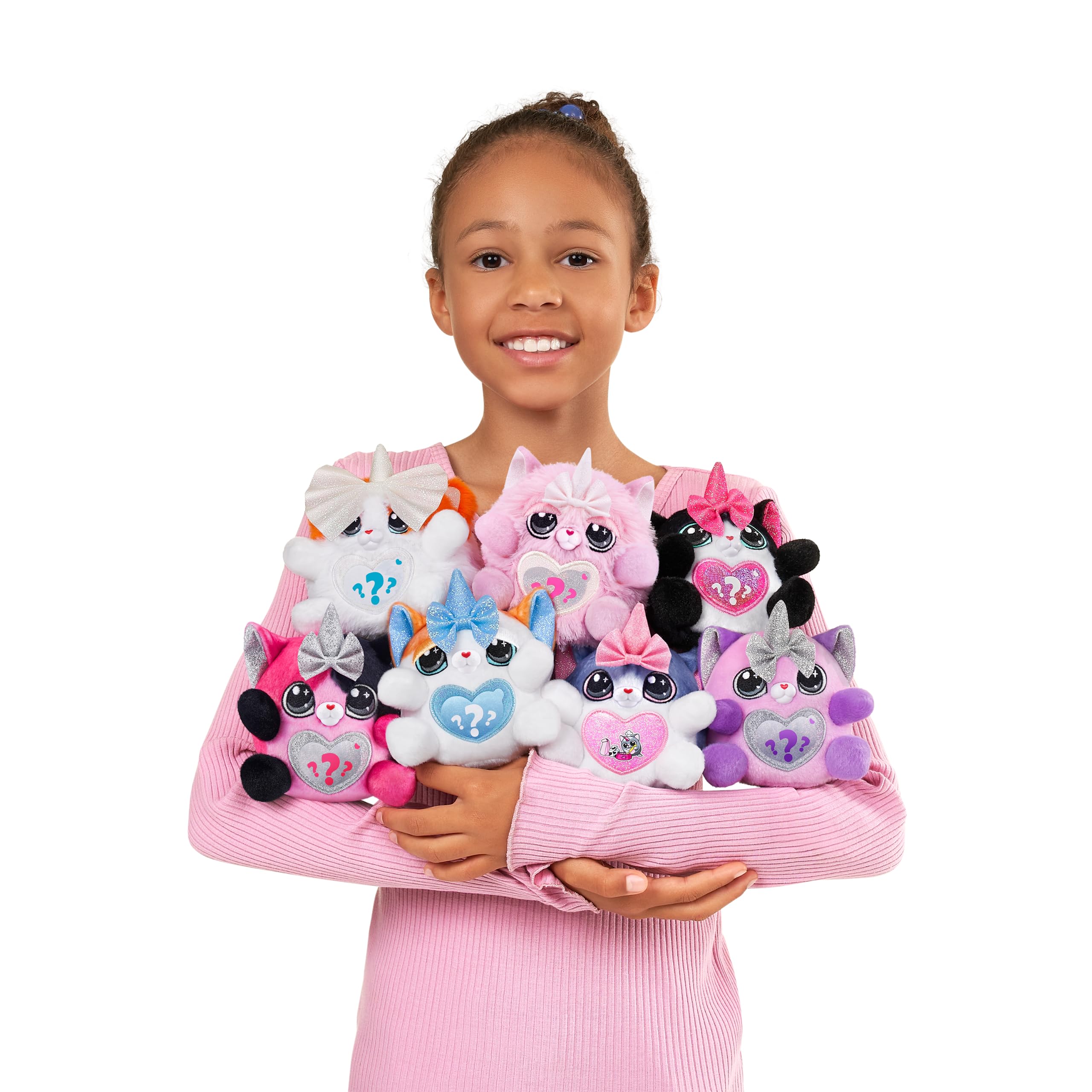Rainbocorns Kittycorn Surprise Series 2 (Calico Cat) by ZURU, Collectible Plush Stuffed Animal, Surprise Egg, Sticker Pack, Slime, Ages 3+ for girls, Children