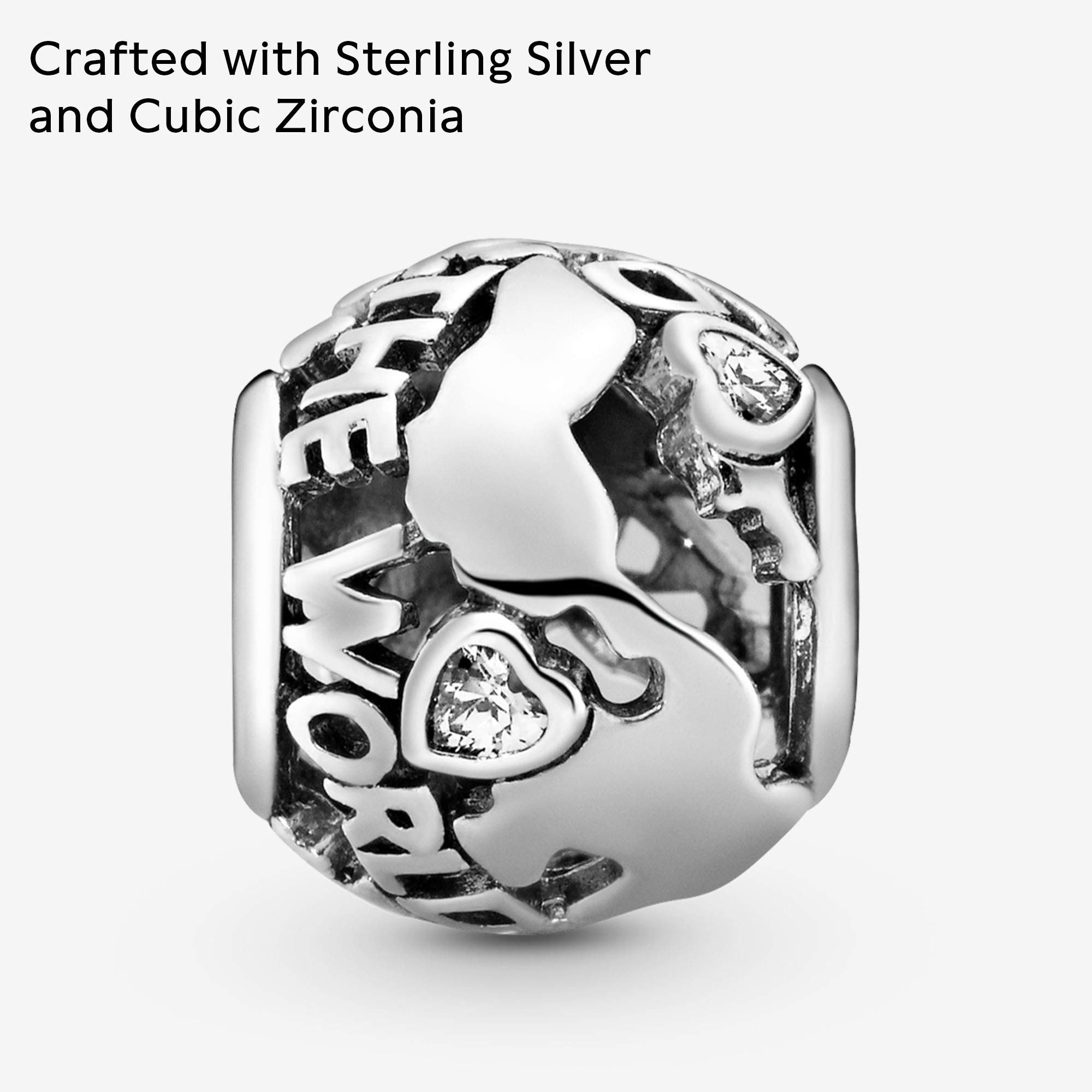 Pandora Jewelry Around the World Openwork Cubic Zirconia Charm in Sterling Silver