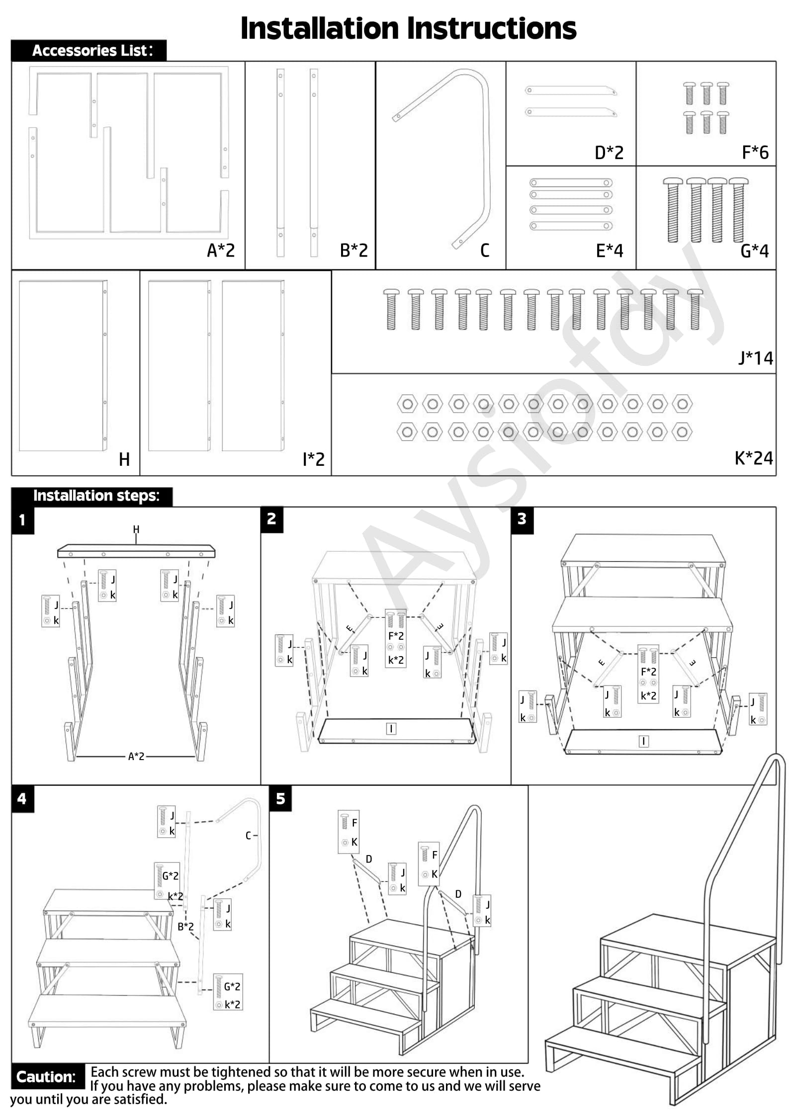 Step Stool for Adults, 3 Step Ladder Update 3.0, Hot Tub Steps Outdoor, Safety RV Steps with Handrails and Anti-Slip Pedals, Home Decor Ladder Shelf for Office, Household, Kitchen(Black, 3 Step)