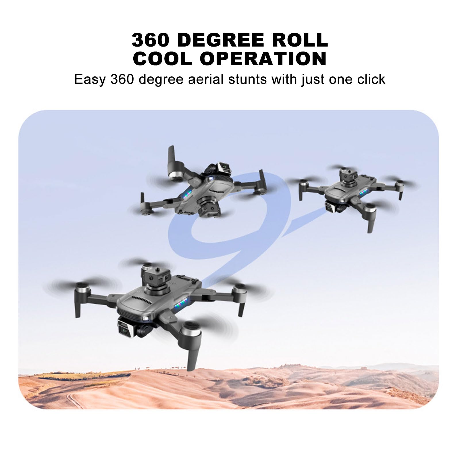 S99 Best Drone with Camera 4K, Professional FPV Quadcopter with Optical Flow Hovering, Remote by Controllers, Toys Kids