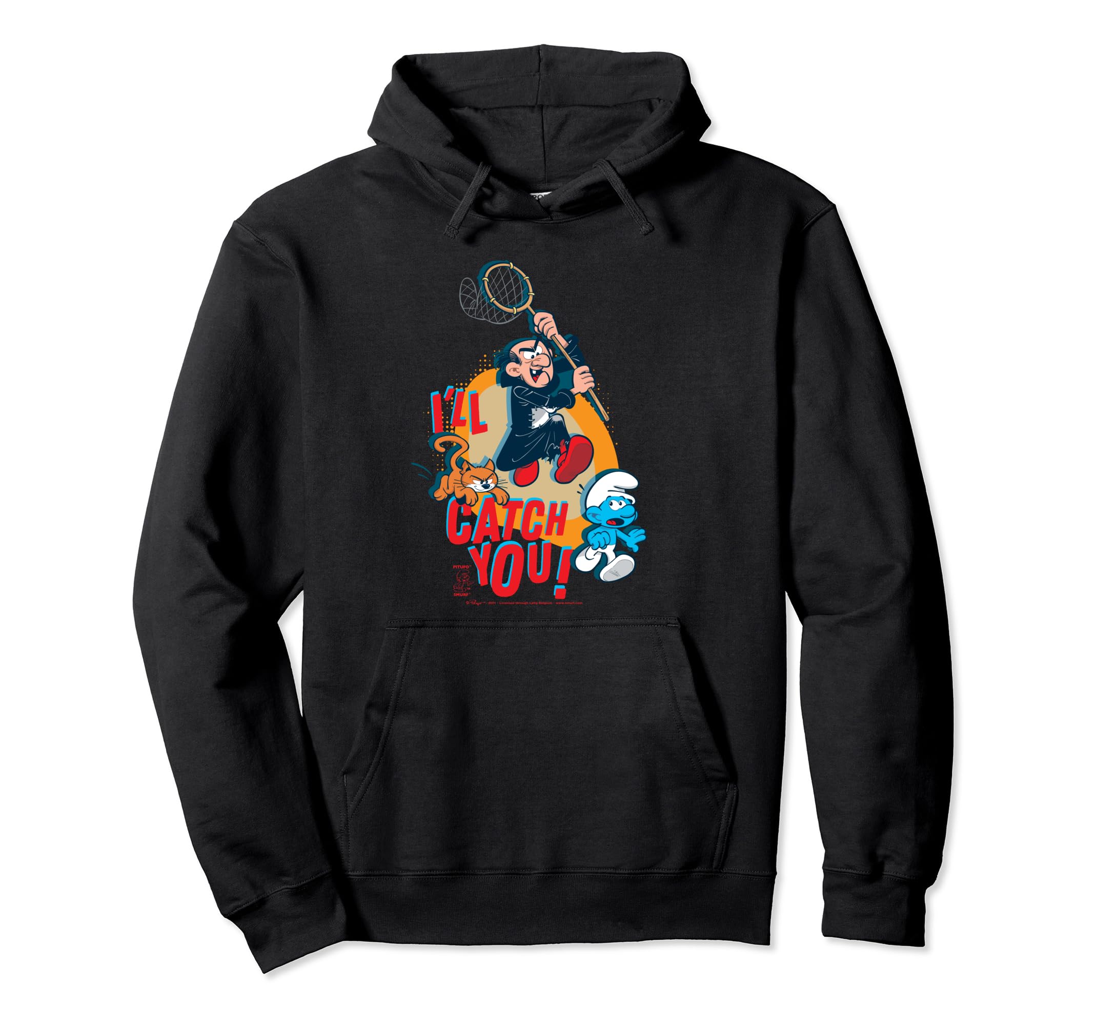 The Smurfs Gargamel Azrael Iβll Catch You! Pullover Hoodie