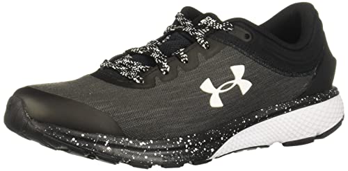Under Armour Womens Charged Escape 3 Evo Running Shoe, Black/White, 10 US