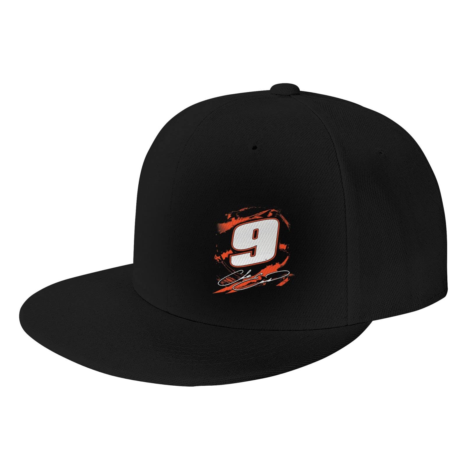 RATRIG Chase Elliott 9 Snapback Hats for Men Baseball Cap Adjustable Flat Bill Trucker Gift Black