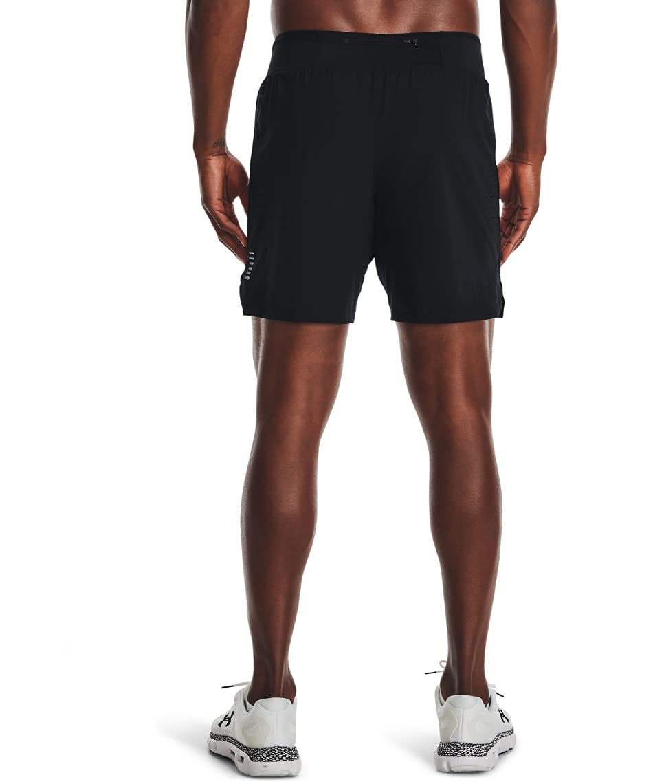 Under Armour Men's SpeedPocket 7-Inch Shorts, Black (001)/Reflective, Medium