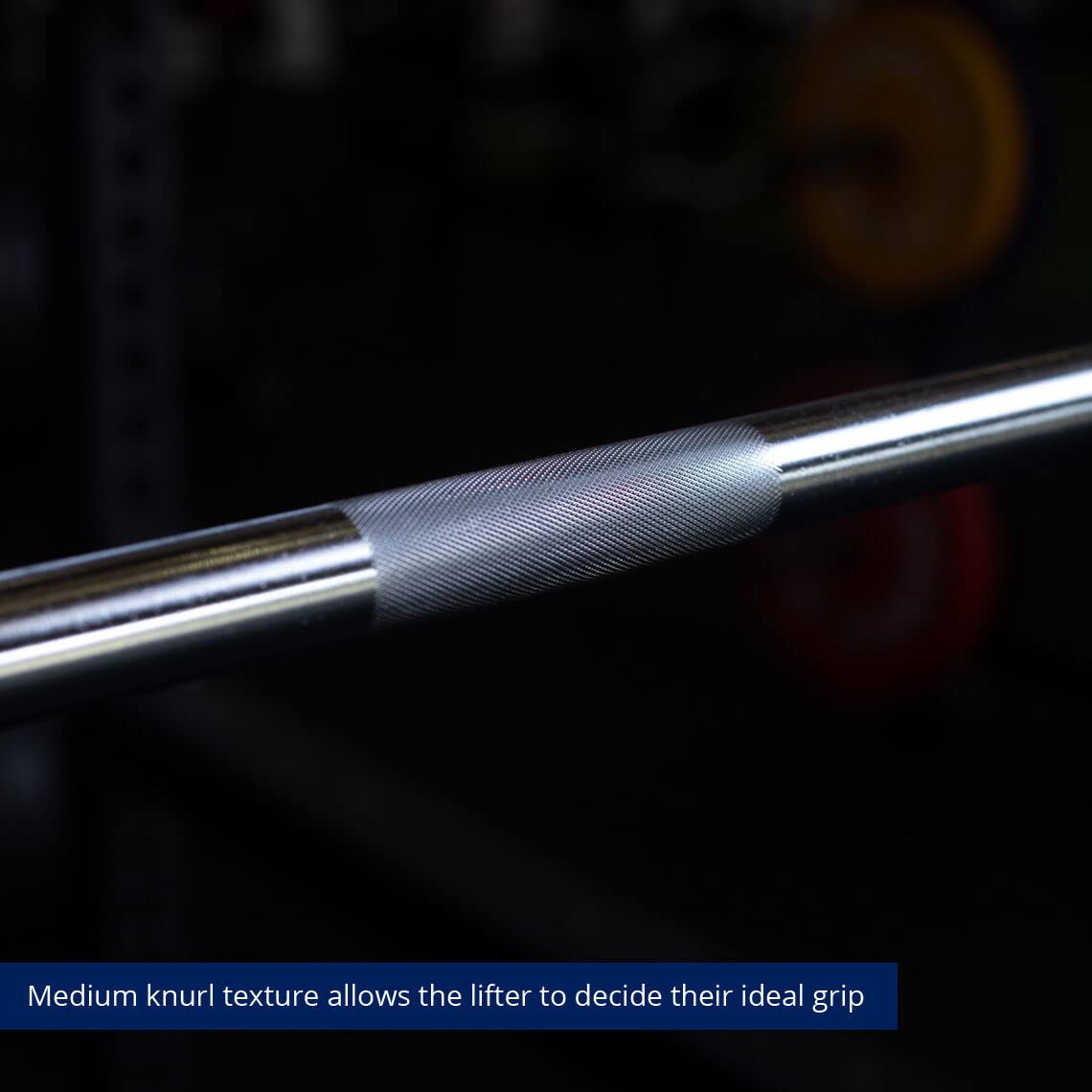 Titan Fitness Olympic Bar, Bench Press Barbell, Chrome, 700 lb. Capacity, 84 in.