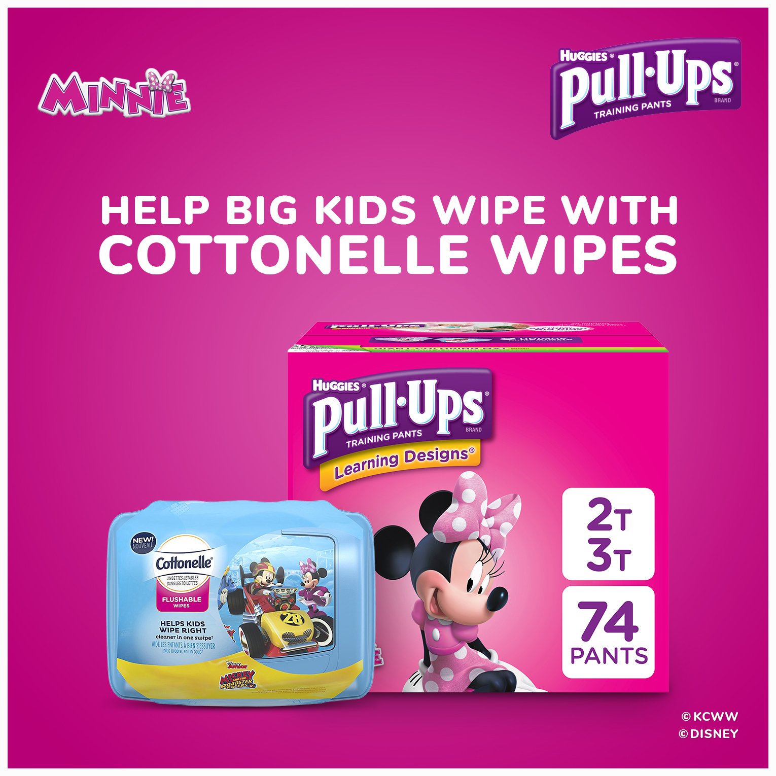 Pull-Ups Learning Designs for Girls Potty Training Pants, 12M-24M (14-26 lbs.), 27 Ct. (Packaging May Vary)