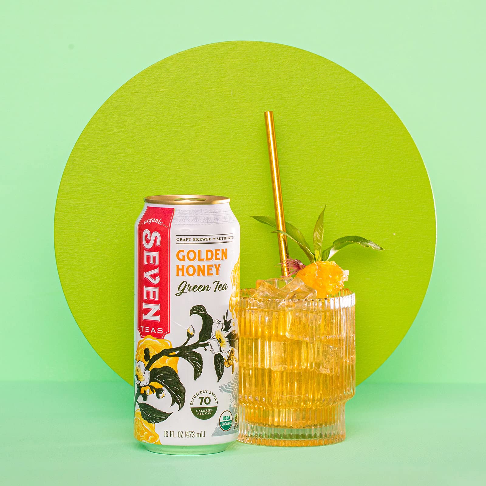 SevenTeas Roadtrip Variety Pack, 16 OZ (Pack of 12 Cans), Organic Iced Tea and Lemonade