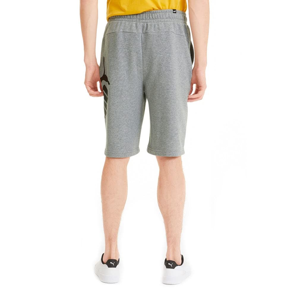 PUMA 10 Big Logo Shorts Medium Grey Heather MD 10