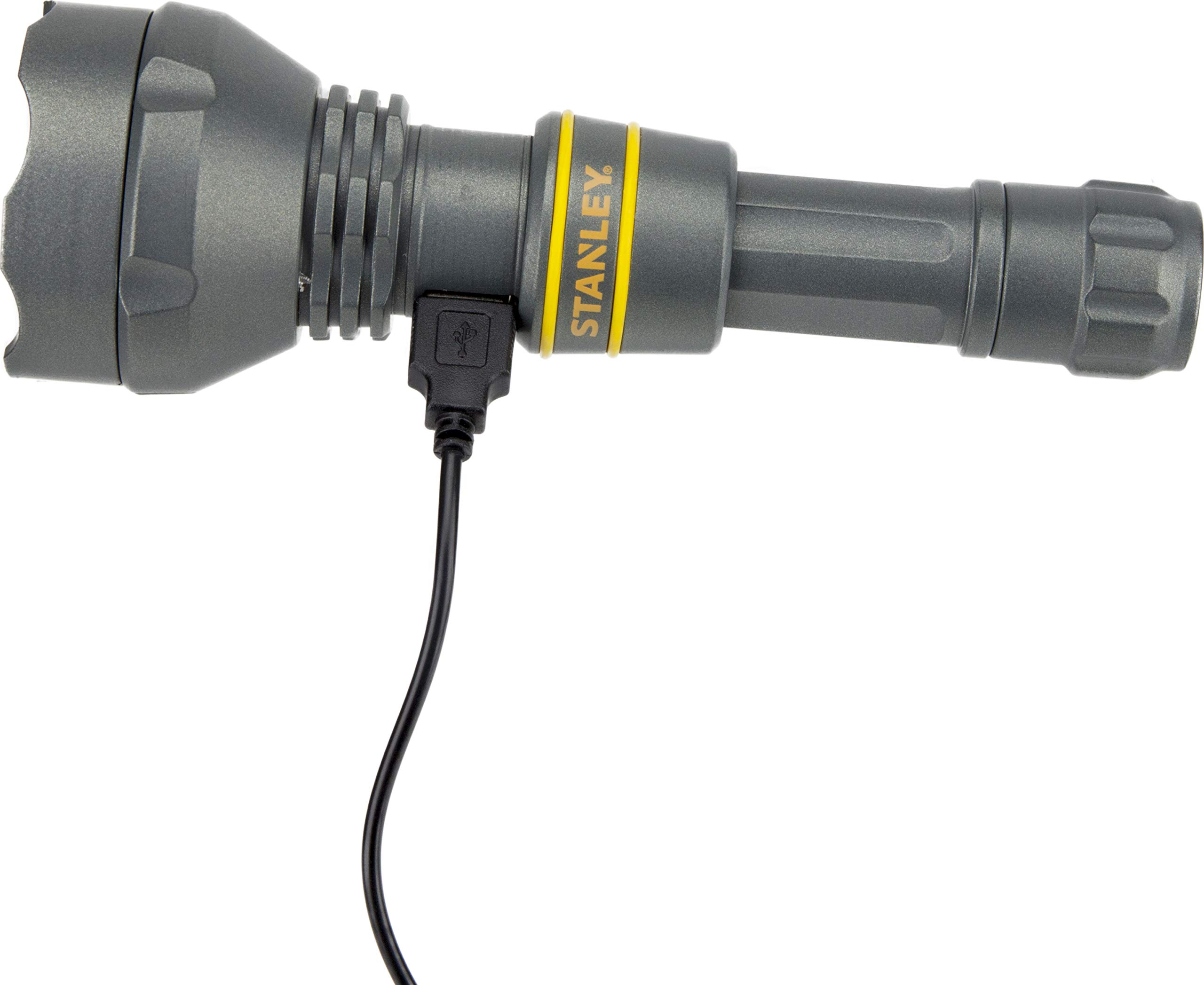 STANLEY TL601PS Rechargeable 700 Lumen Lithium Ion LED Flashlight with USB Power Charger