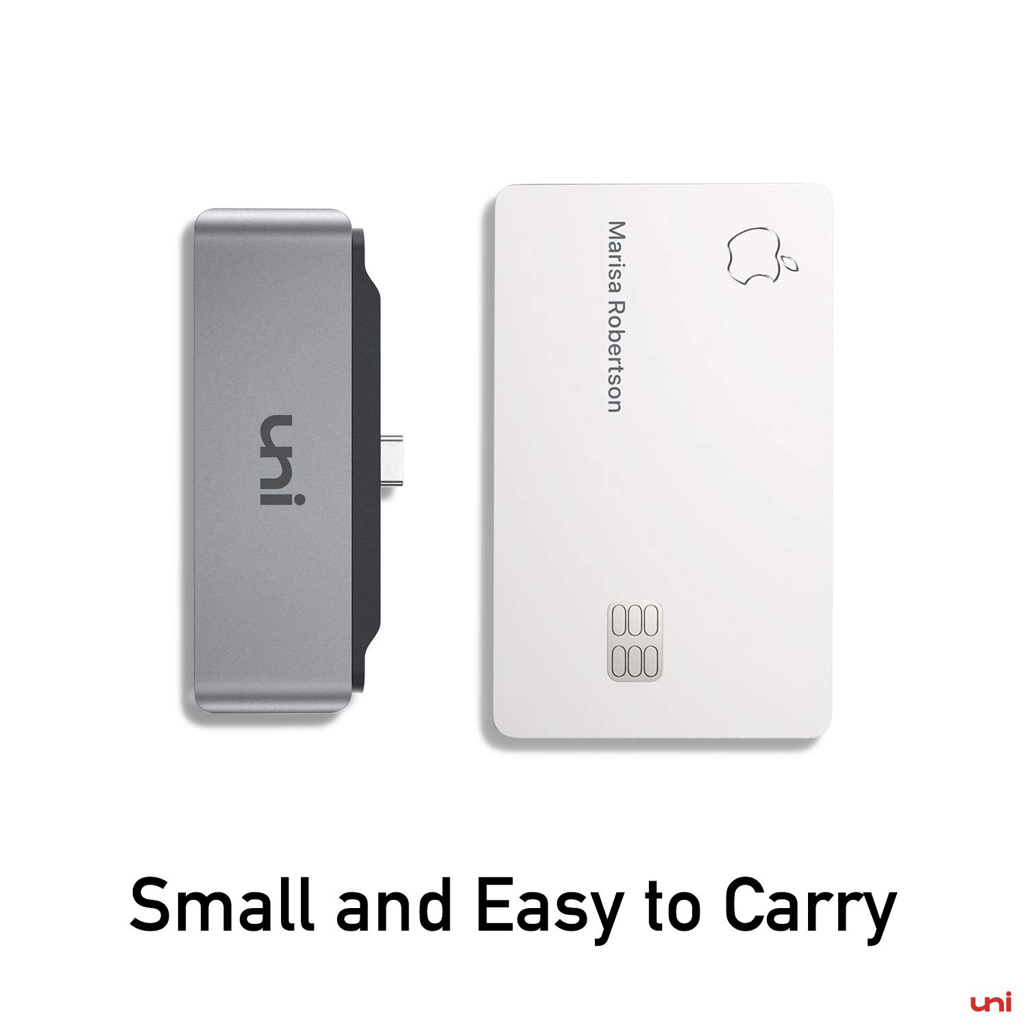 uni USB C Hub Adapter for iPad Pro 2021, Aluminum 4 in 1 Hub with 4K 60HZ HDMI, 3.5mm Headphone Jack, USB 2.0 and 3.0 60W PD. Compatible with iPad Air 2020, MacBook, XPS, Surface Book 2 and More