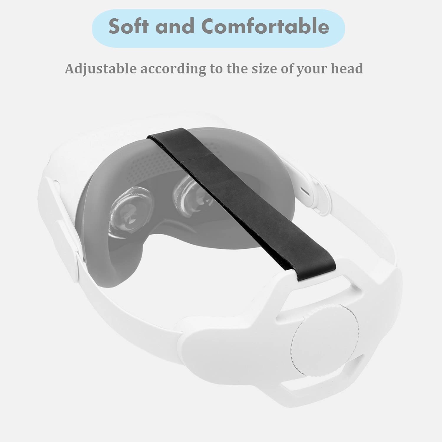 YBHMO Adjustable Head Strap Compatible for Oculus Quest 2,Oculus Quest 2 Elite Strap Replacement,Enhanced Support and Comfort in VR