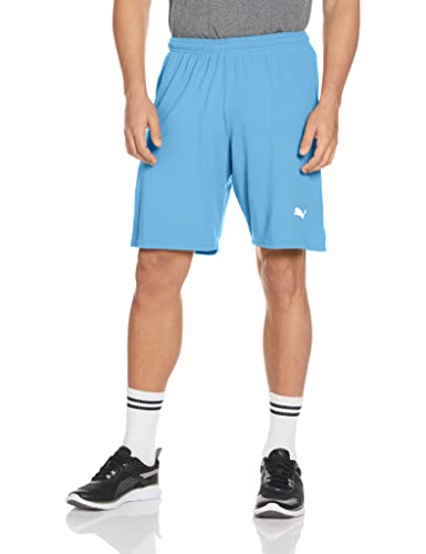 PUMA Men's LIGA Core Shorts, Silver Lake Blue/White, XL